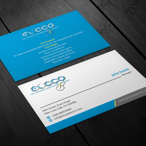 Company Core Values Card V.2 | Business card contest
