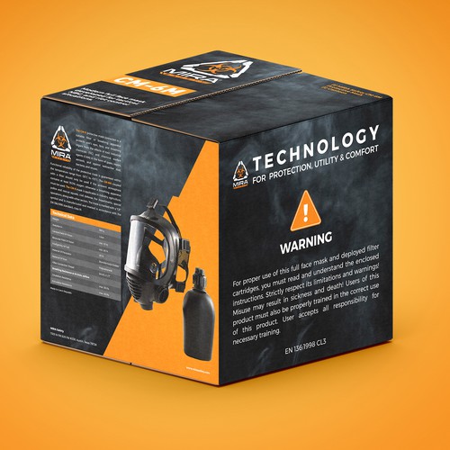 Designs | Premium Packaging for Gas Mask Tactical Product | Product ...