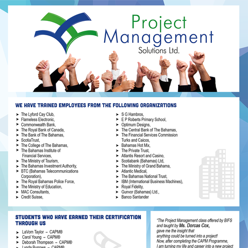 Create a flyer for Project Management Solutions Ltd | Postcard, flyer ...