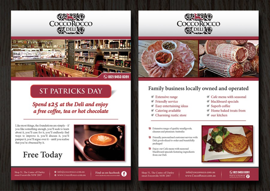 Create a Modular Brochure to help showcase our Deli promotions and ...