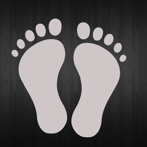 Basic Feet (and Toes) Outline - Easy and Quick! | Other Graphic Design ...