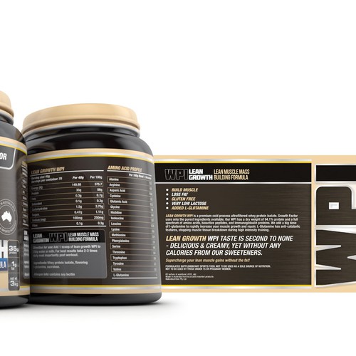Re-Design Protein Supplement Label | Product label contest