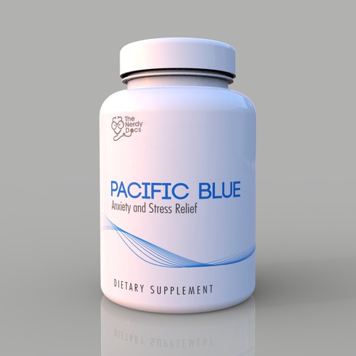 Designs | "Pacific Blue" Supplement Label Design | Product label contest