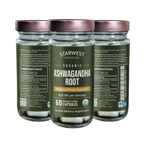 Designs | Organic Herb Capsule Label Design | Product packaging contest