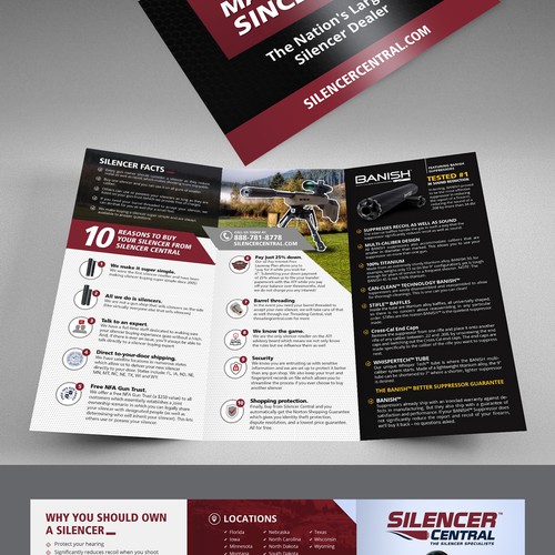Gun Shop Needs Highly Creative & Engaging Tri-fold Brochure | Brochure ...