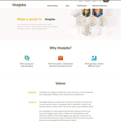 Design our new career page! | Landing page design contest