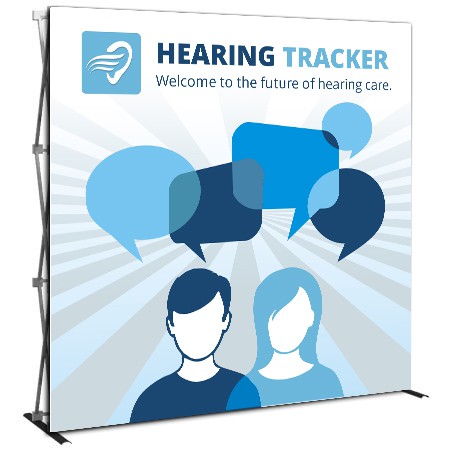 Backwall Convention Graphics for Hearing Tracker | Postcard, flyer or ...
