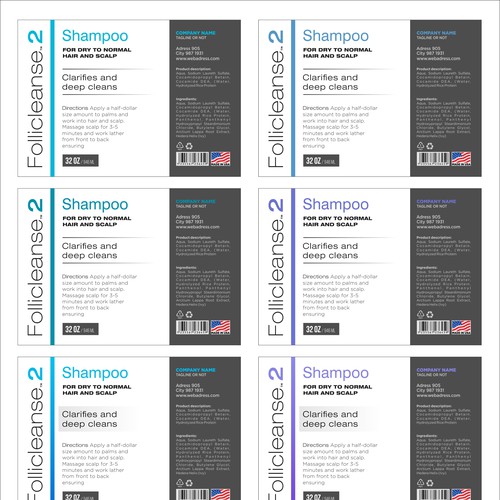 Creative, professional new label design for our best-selling shampoo ...