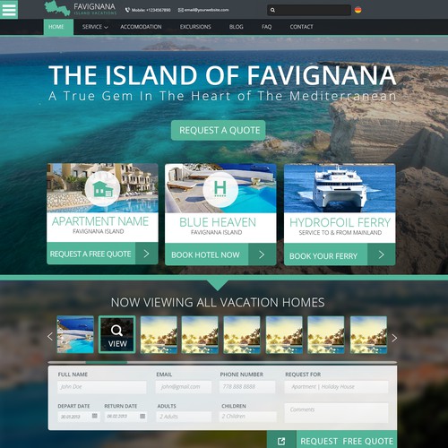 Designs | Make our customers dream their holiday! Website for a ...