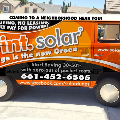 Designs | Create eye catching car wrap for 1973 VW Bus for Vivint Solar ...