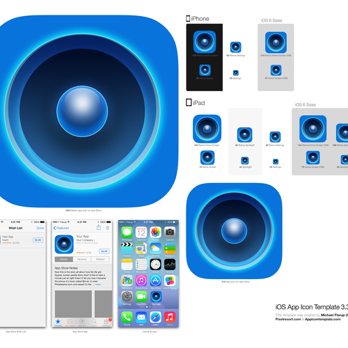 create an icon for an existing app, called Core- its your life in 1 app ...