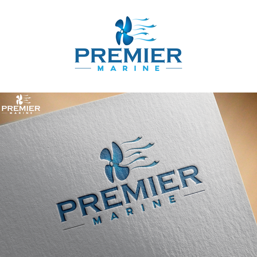 boat sales and service, boat prop with wavecurl. name of business is ...