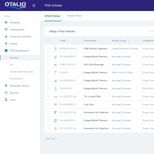 Otalio SPMS UI Design for the modern Cruise Ship Industry | Other web ...