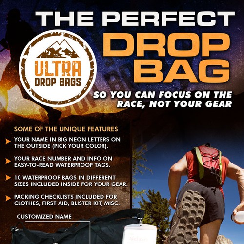 Create a sales flyer for Ultra Drop Bags | Print or packaging design ...