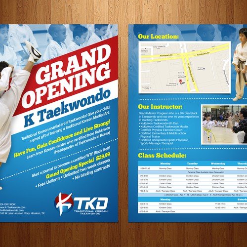 New postcard or flyer wanted for Taekwondo School | Postcard, flyer or ...