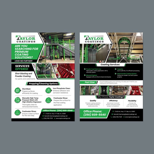 Designs | We are a new powder coating company needing to stand out from ...