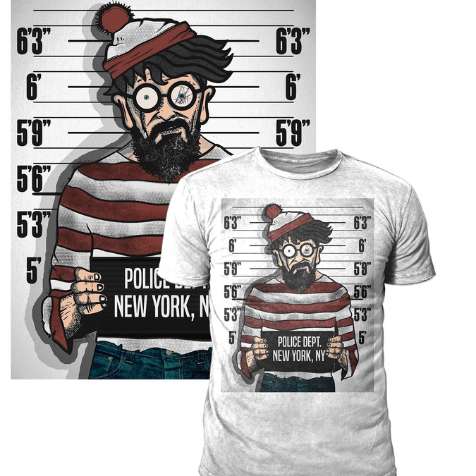 Waldo Mugshot | T-shirt contest