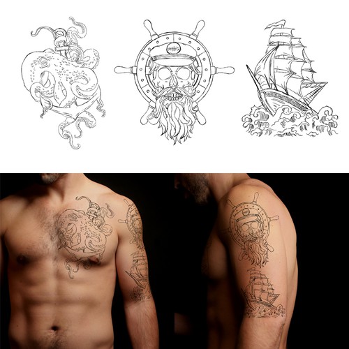 Maritime themed tattoo design | Tattoo contest
