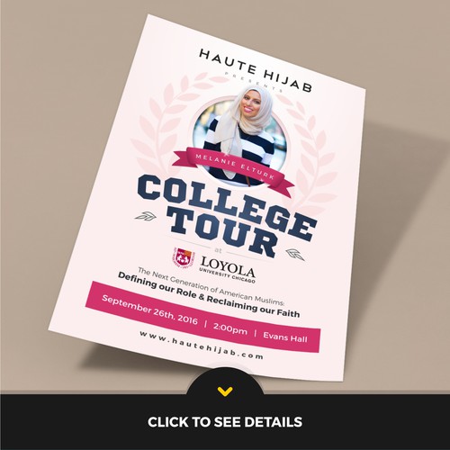 Design a Flyer for a College Tour (FUN Project!) | Postcard, flyer or ...