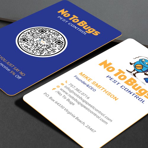 Designs | Create an eye catchy pest control business card for customers ...