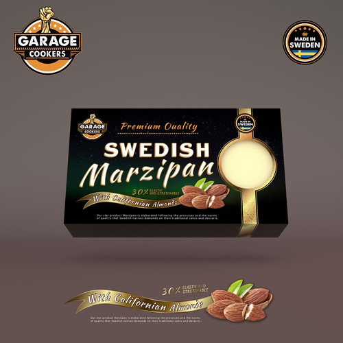 Designs | Swedish frosty winter Aurora Borealis marzipan | Product ...