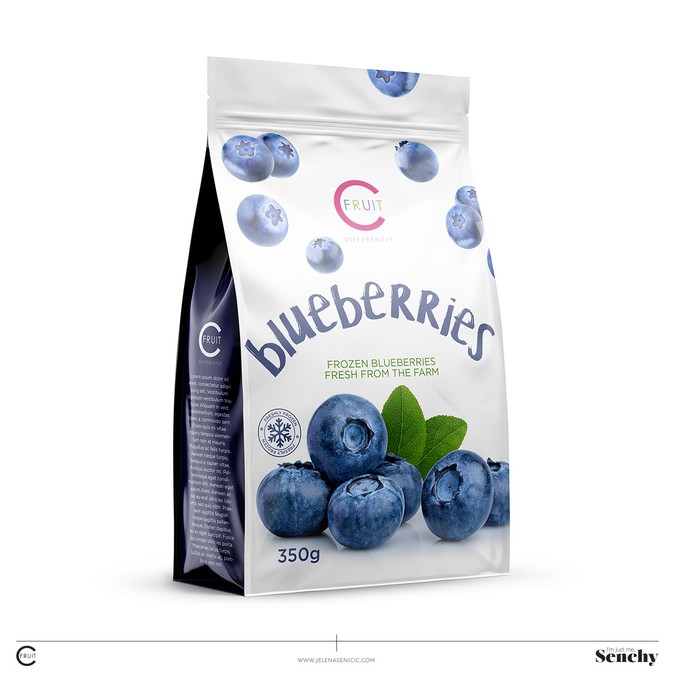 Design a Bright and Bold Frozen Berry Design for Retail | Product ...
