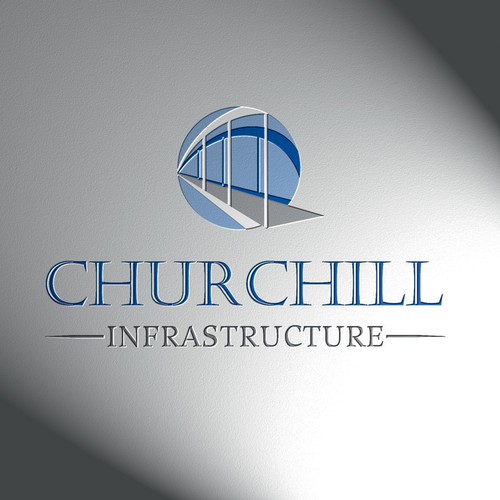 Create a classic traditional logo for Churchill Infrastructure Civil ...