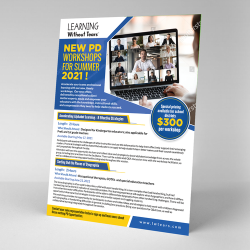 Designs | LWT Two Hour Workshop Flyer for Sales | Postcard, flyer or ...