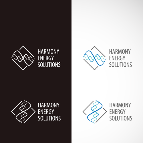 Awesome Harmony Energy Solutions Logo using harmonic waves imagery ...