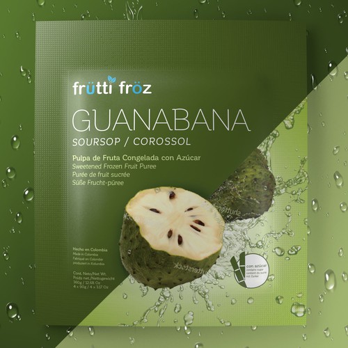 New frozen natural fruit pulp is looking for a modern bold and bright ...