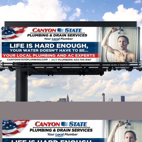 Designs | Fun Billboard Project For Plumbing Company! ~ Get Creative ...