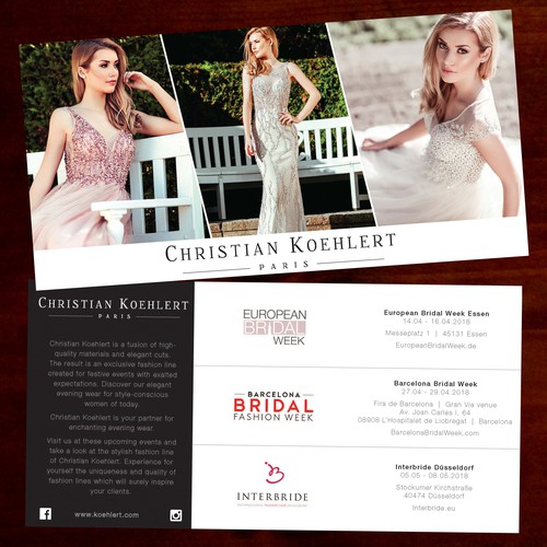 Designs | Flyer design for evening dress label needed to invite our ...