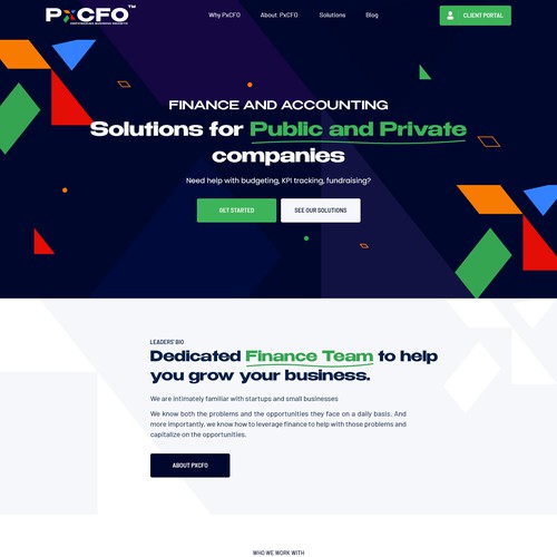 Designs | Fractional CFO website to appeal to established businesses ...