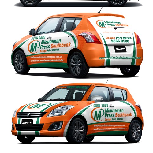 Designs | White Suzuki Swift Wrap | Car, truck or van wrap contest