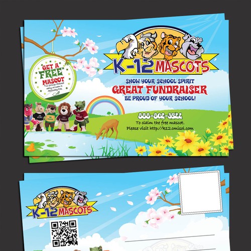 postcard or flyer for K-12 Mascots | Postcard, flyer or print contest