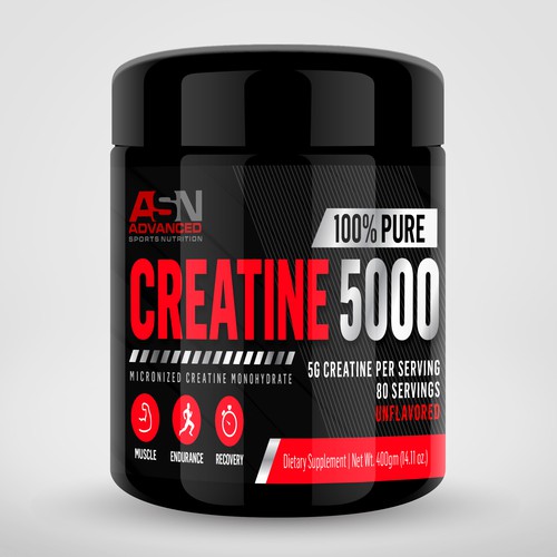 Create a unique label for our Creatine Powder Supplement | Product ...