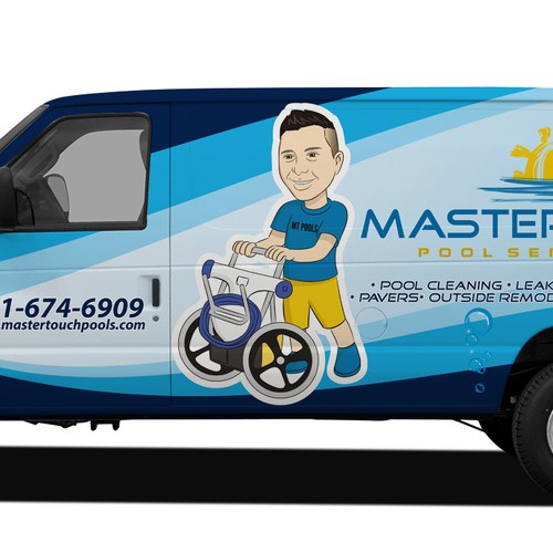 Designs | Pool Service Company needs A beautiful CAR WRAP - 2 Vehicles ...