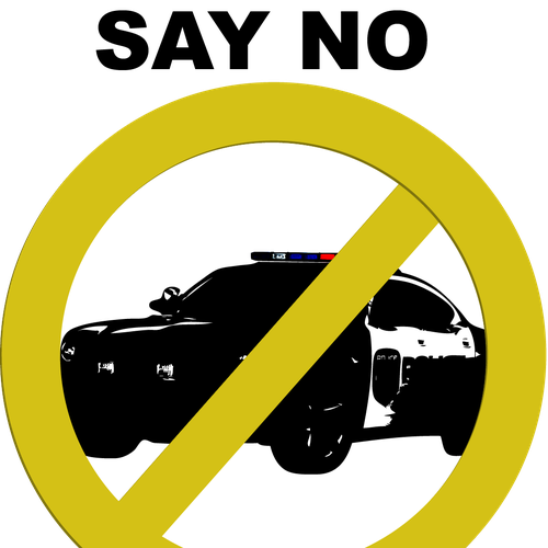 Icon for SAY NO TO POLICE | Button or icon contest
