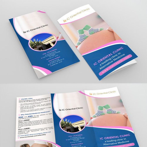 Create a Tri-fold brochure for infertility clinic | Brochure contest