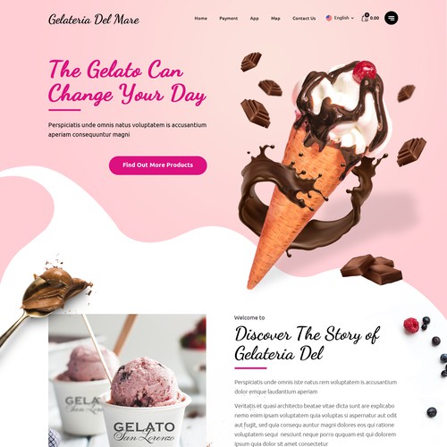 Designs | design a website for our gelato ice cream shop | Web page ...