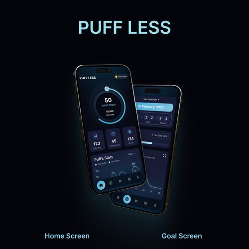 Designs | Mobile App to help people quit vaping - Puff Less | App ...