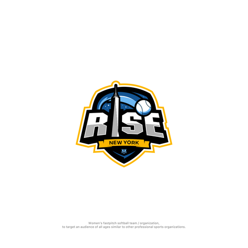 Designs | Sports logo for the New York Rise women’s softball team ...