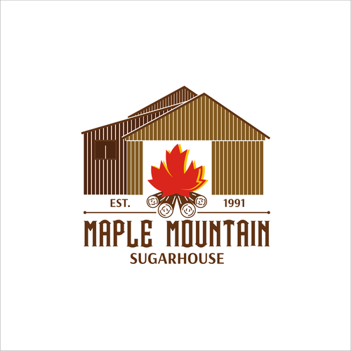 Create a logo for a Vermont Maple Syrup producer that captures this ...