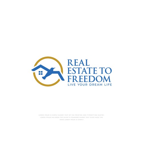 Designs | Real Estate to Freedom | Logo design contest