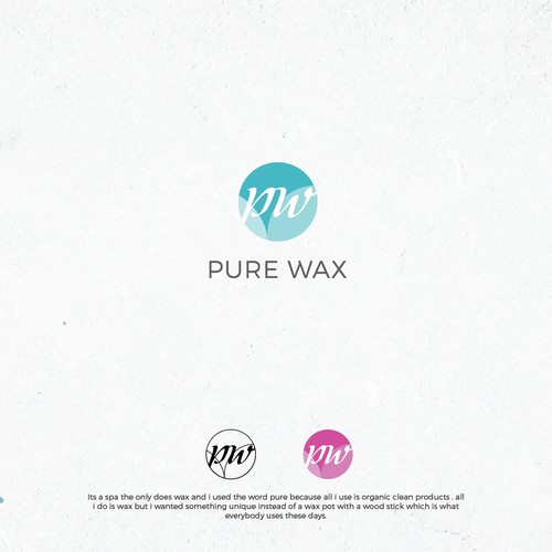 Pure Wax !! a NEW waxing spa that needs an MODERN logo! | Logo design ...
