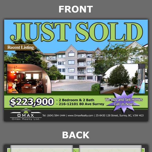 Create a Just Sold Flyer that will bring us lots of new Clients & Sales ...