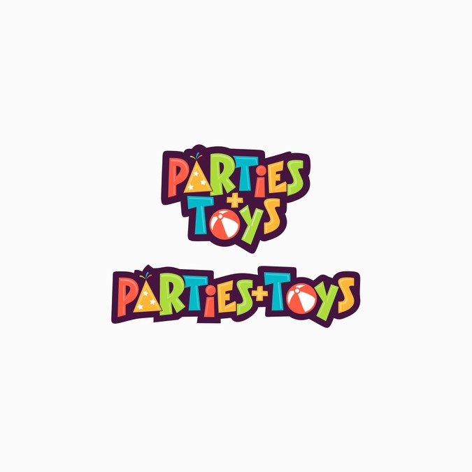Logo with icon for cool party supply and toy company | Logo design contest