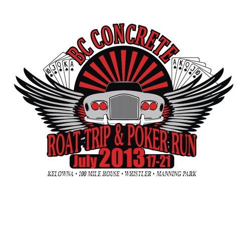 Design Our Motorcycle & Classic Car Poker Run T-Shirt | T-shirt contest