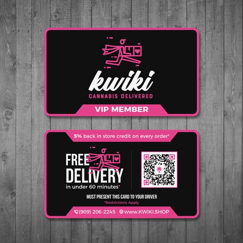 Designs | VIP membership card for a cannabis delivery service ...