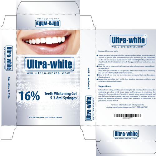 New Package design of Teeth Whitening Gel | Product packaging contest